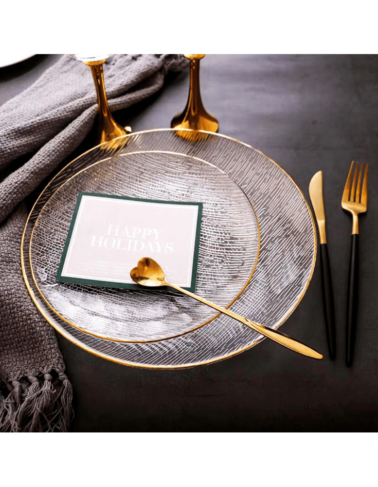 Gold glass plate SJ-537 - M2 Home