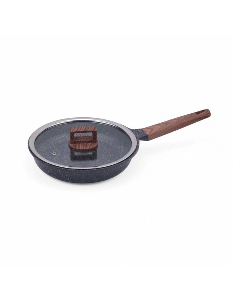 Granite Pan with cover small MGC-2 grey - M2 Home