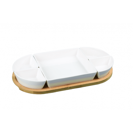 Porcelain Serving Plates Set Of 5 JD7349 - M2 Home