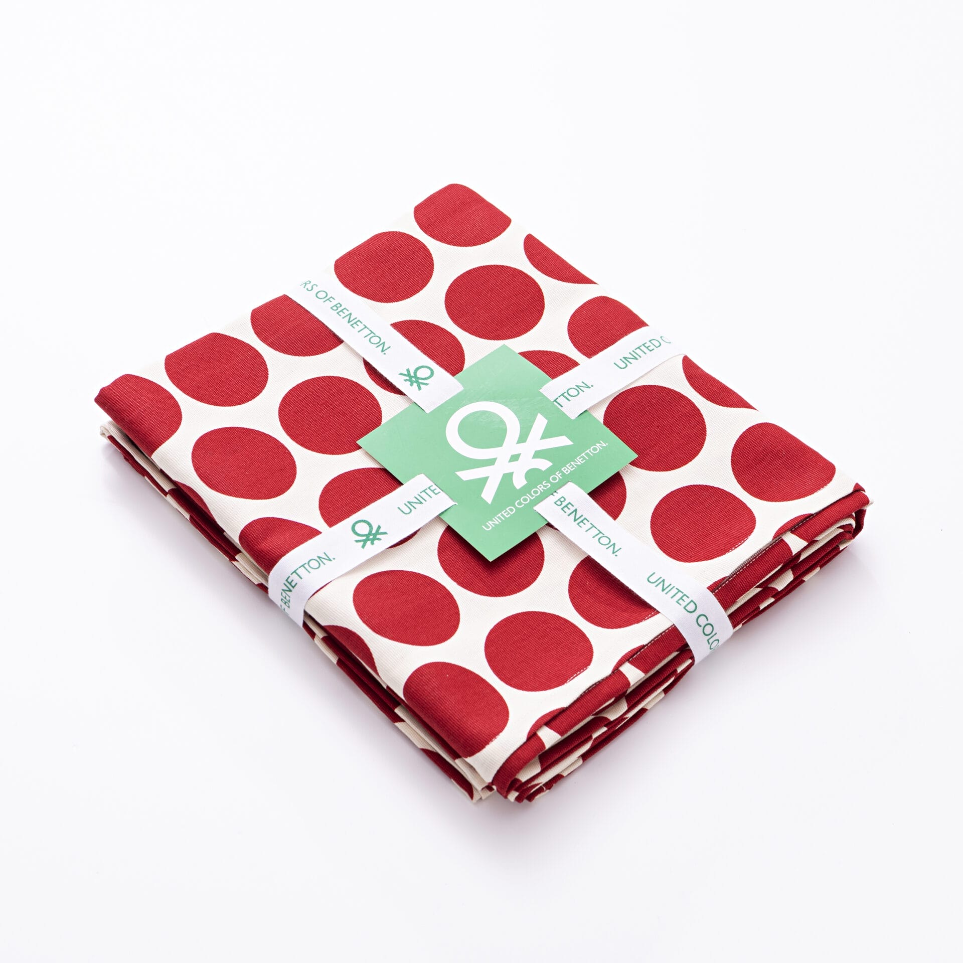 Benetton TABLE CLOTH PANAMA COTTON RED DOTS - M2 Home